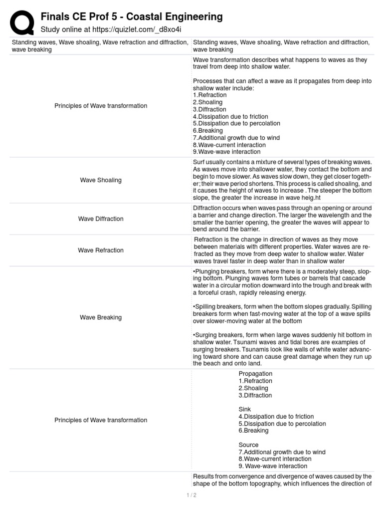 Pro5 Water Supply Reviewer | PDF | Beach | Sediment