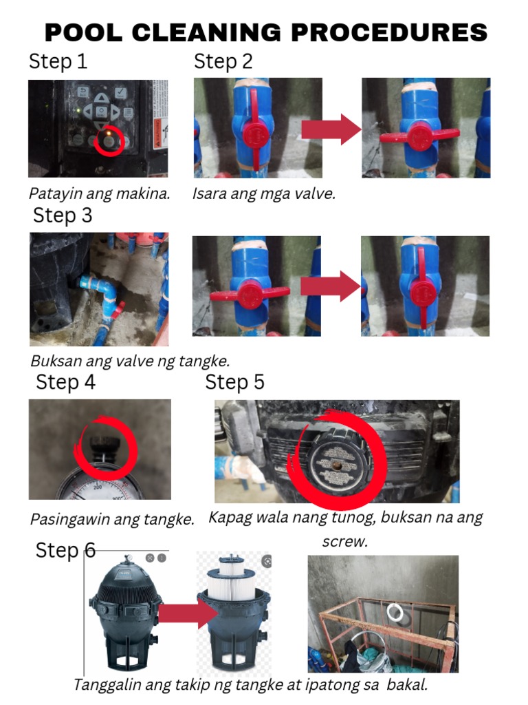 Pool Cleaning Procedures | PDF