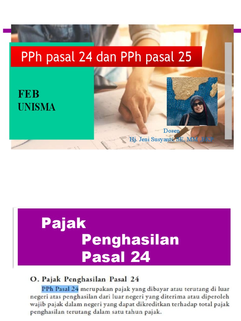 PPH Pasal 24 Dan PPH Pasal 25-JS | PDF