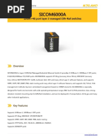 Raisecom - RAX700 Series Datasheet | PDF | Network Switch | Ethernet