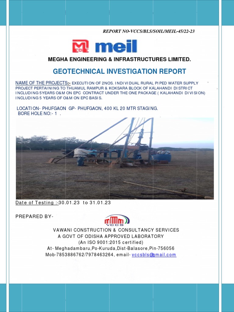 Soil Report For Phufgaon | PDF | Geotechnical Engineering | Soil
