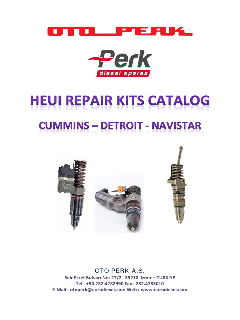 Cummins Injector Repair Kits Catalog | PDF | Rotating Machines | Engines