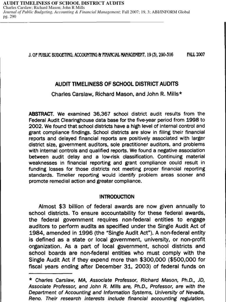 Audit Timeliness | PDF | Social Information Processing | Copyright
