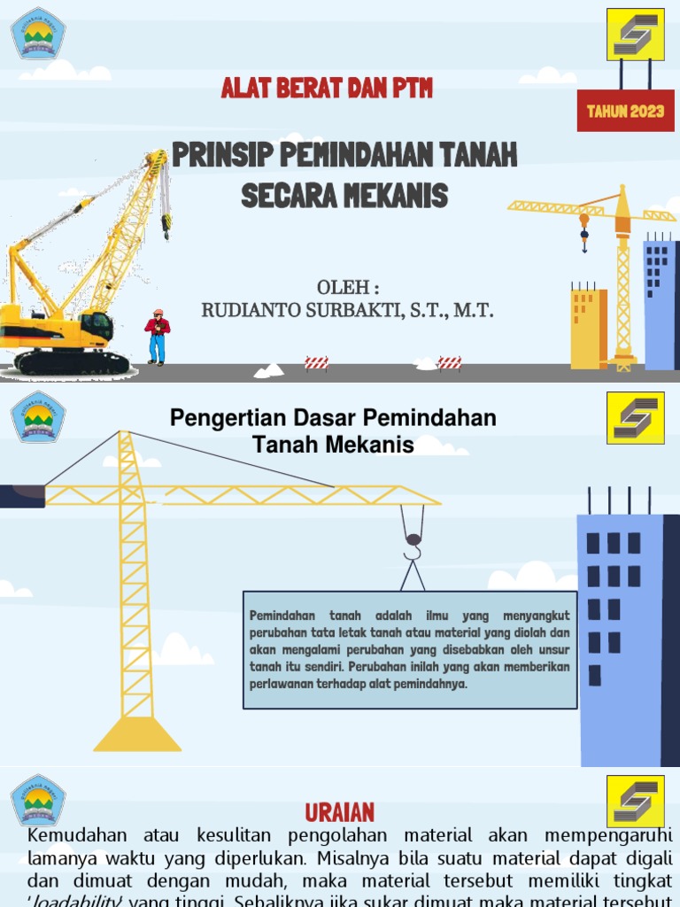 Pemindahan Tanah Mekanis | PDF