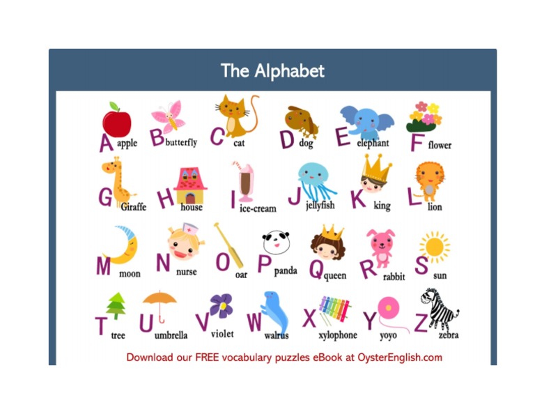 English Alphabeth Pdf