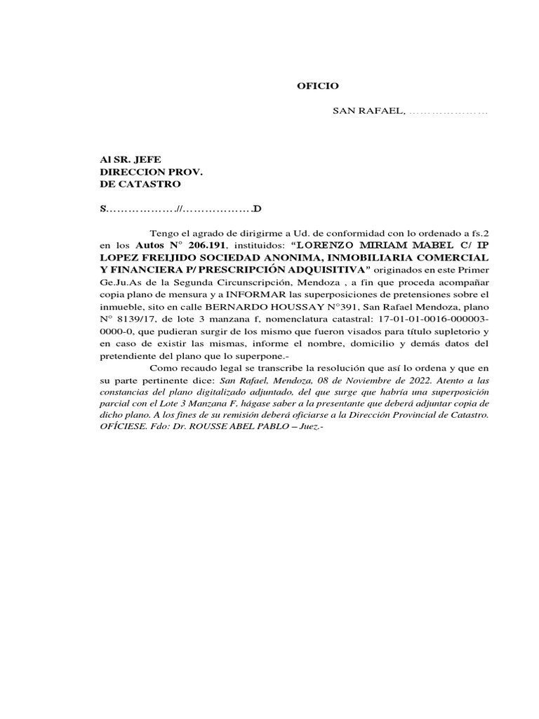 OFICIO catastro.pdf | PDF