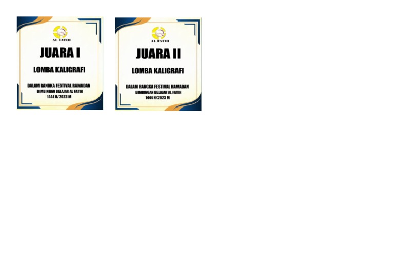 Label Piala | PDF