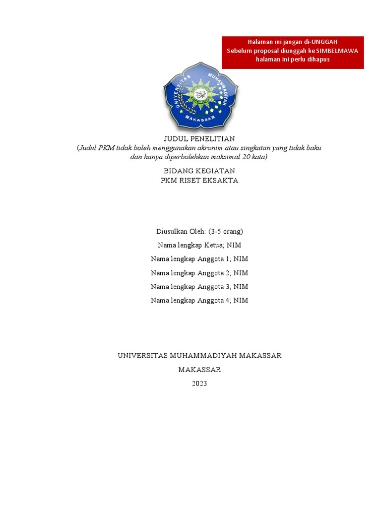 1.template Proposal PKM Re | PDF