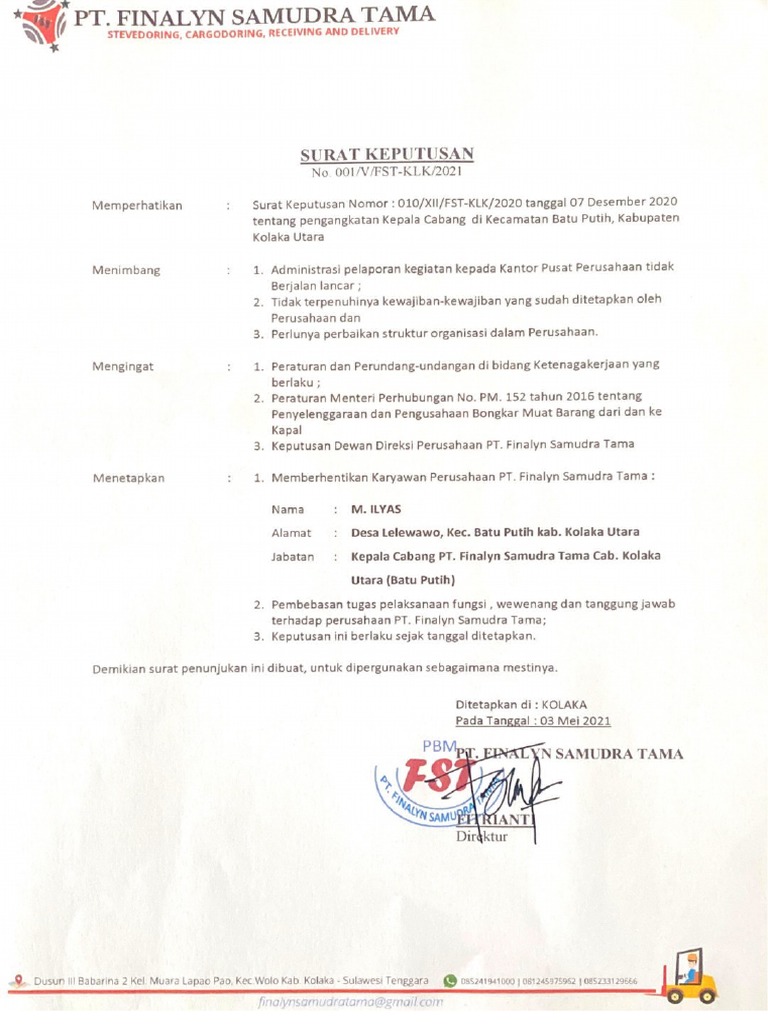 SK Pemberhentian | PDF