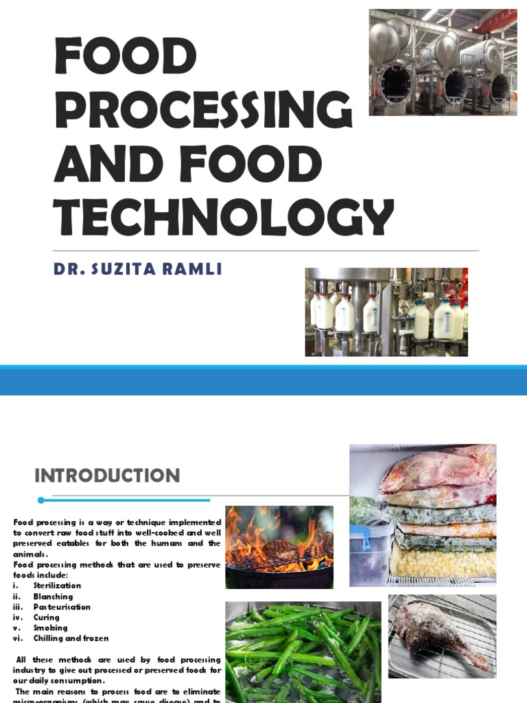Food Processing Techniques Explained | PDF