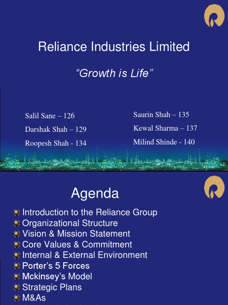 Reliance Industries Limited - Ver4.0 | PDF | Mergers And Acquisitions ...