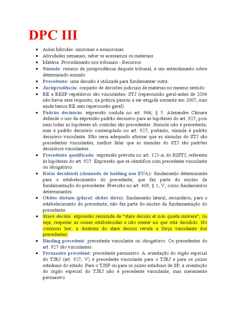 DPC Iii - Recursos | PDF