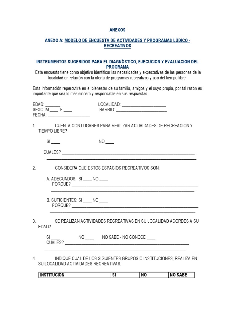 Anexos Ejemplos Modelos | PDF