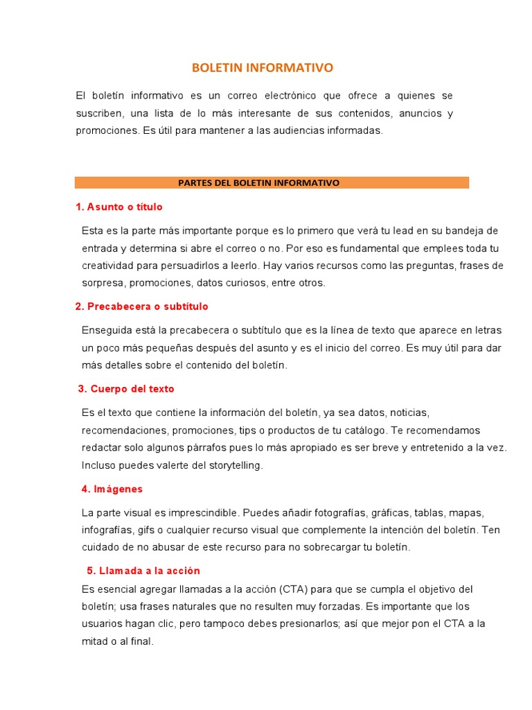 Boletin Informativo | PDF | Informática