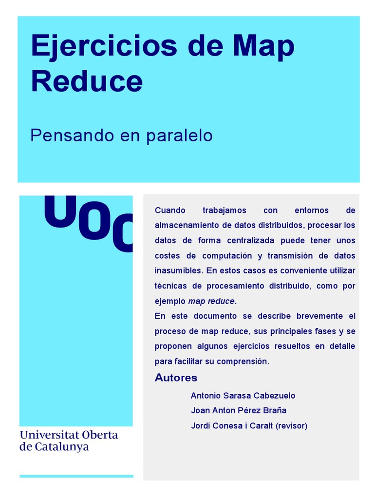 B3 - T8 - Ejercicios de Map Reduce PDF | PDF | Informática | Ingeniería de software