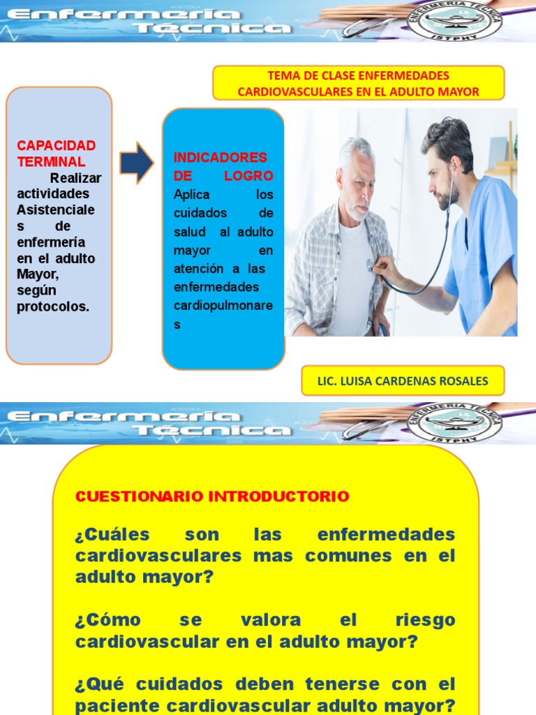 Enfermedades Cardiovasculares Adulto Mayor PDF | PDF