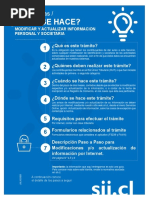 Formulario 3239: Modificación de Giro SII | PDF | Sociedad | Impuestos