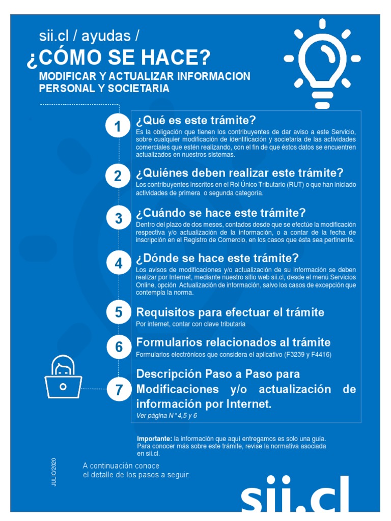 Modificar Actualizacion Informacion PDF | PDF | Internet