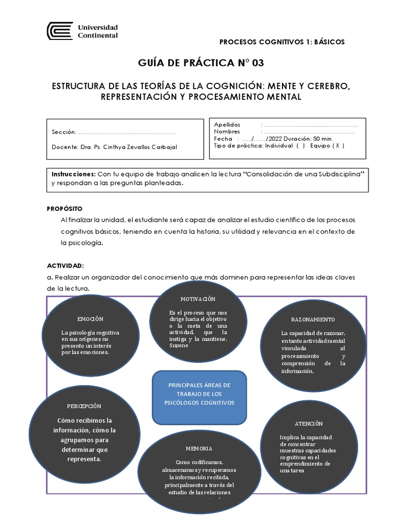 La Teoria Dde La Cognicion Mente y Cerebro | PDF | Mente | Cognición