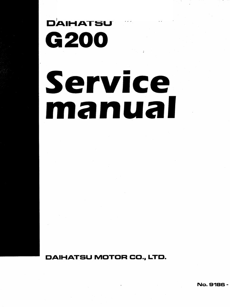 Daihatsu Charade g200 Hc-E | PDF | Download | Network Architecture