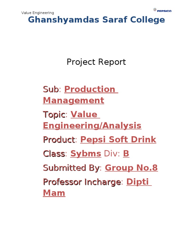 Ghanshyamdas Saraf College: Project Report Sub Topic Product Class ...