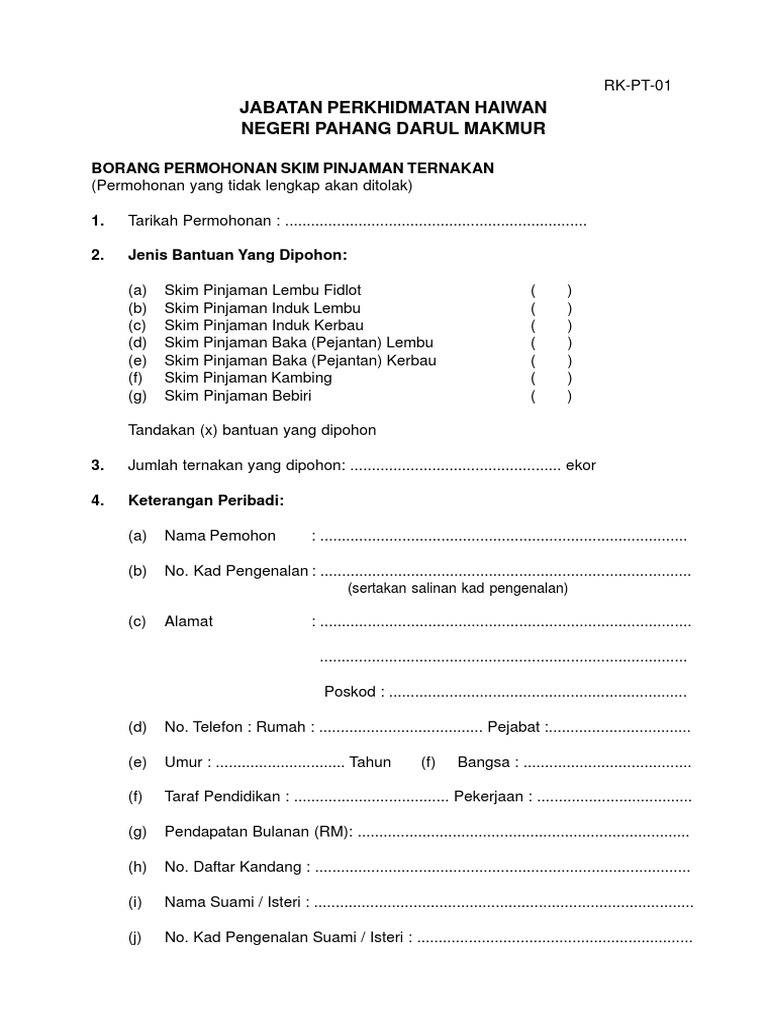 Borang SPT PDF | PDF