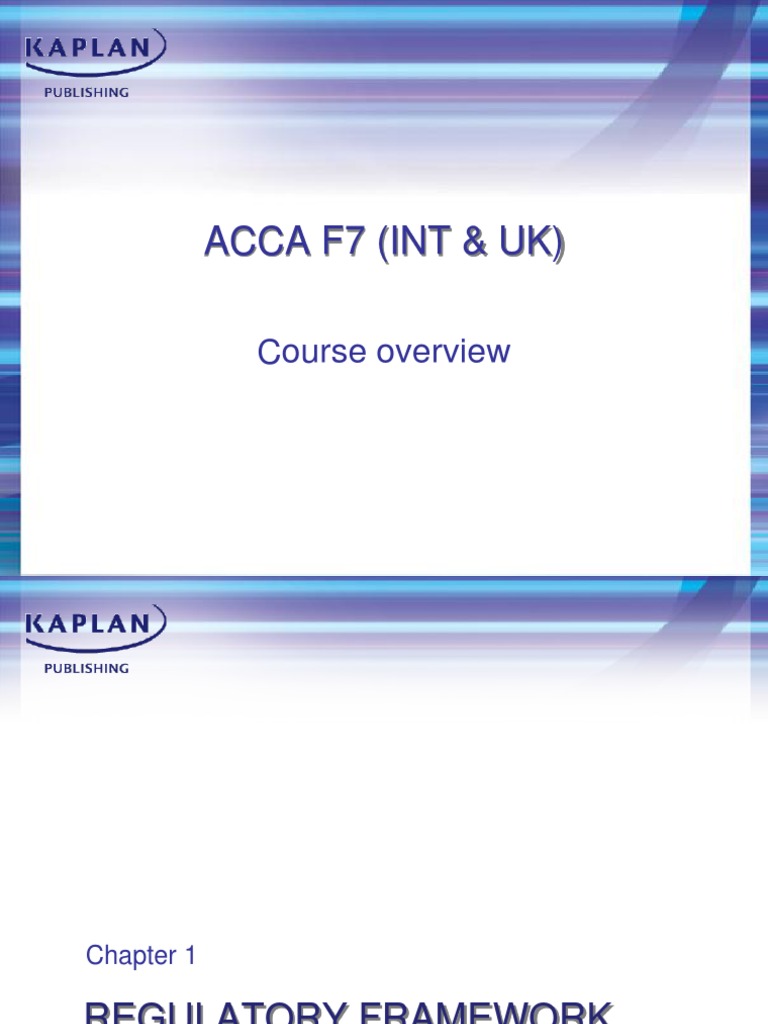 Acca F7slides 2011 | PDF | International Financial Reporting Standards ...