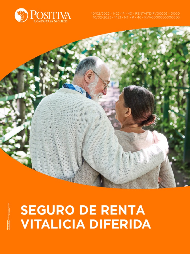 Seguro Renta Vitalicia Diferida Positiva | PDF | Pensión | Seguro