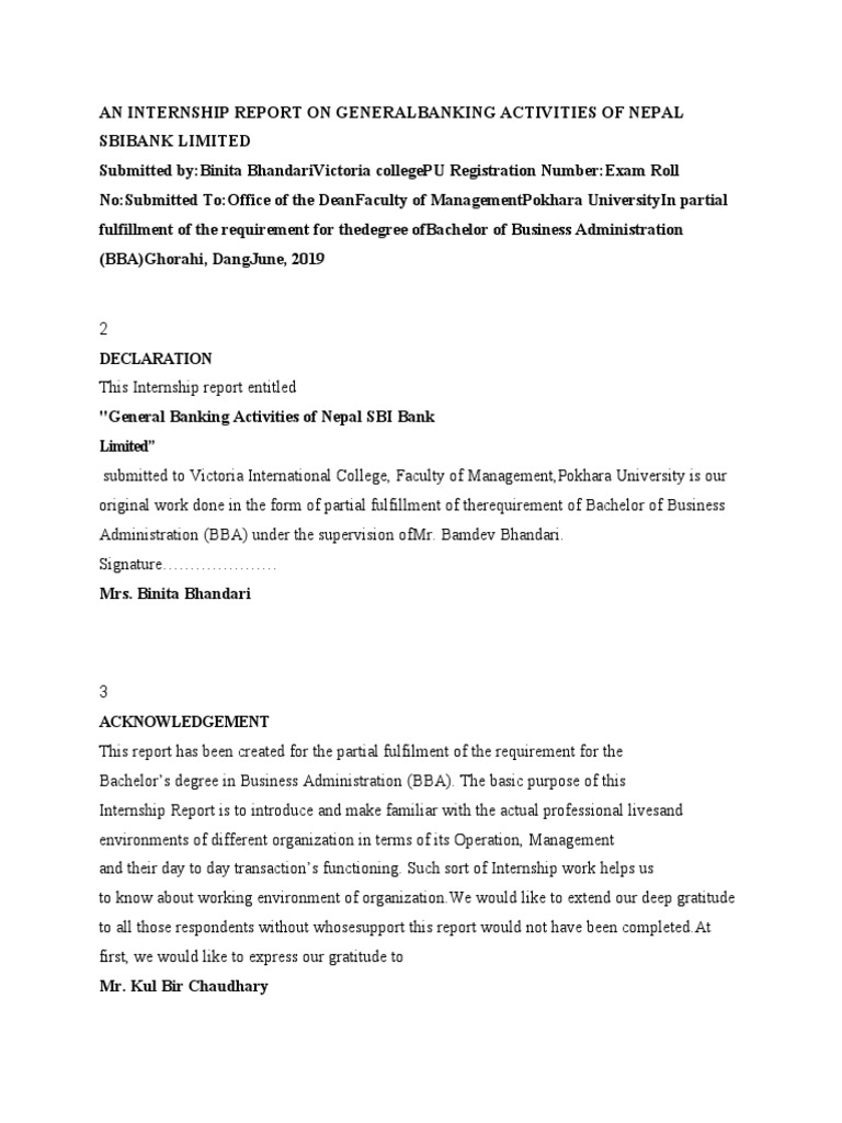 Sbi Bank Pu Report | PDF | Banks | Interest