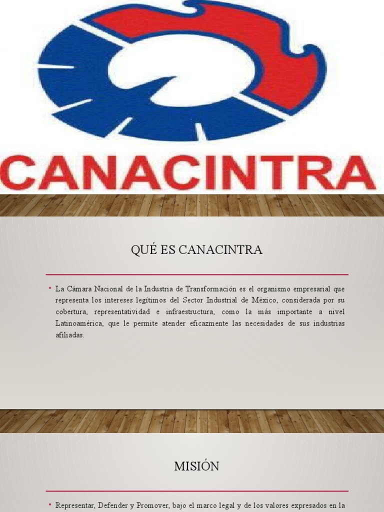 CANACINTRA | PDF | Calidad (comercial) | México