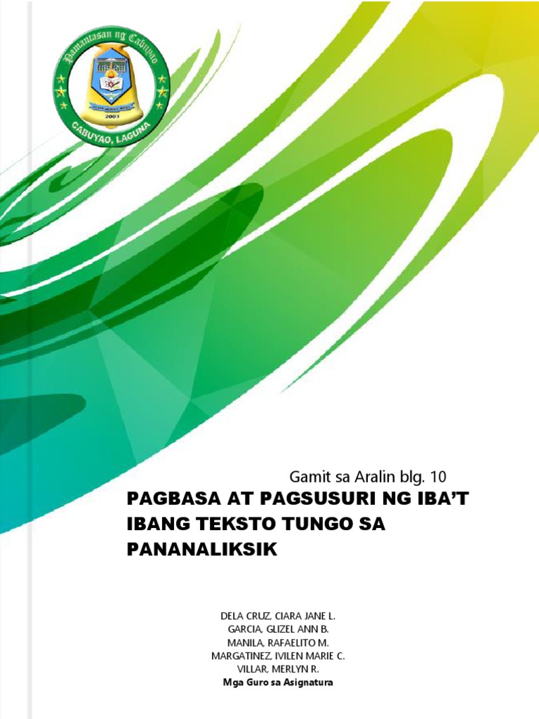 Pagbasa Module-10 | PDF