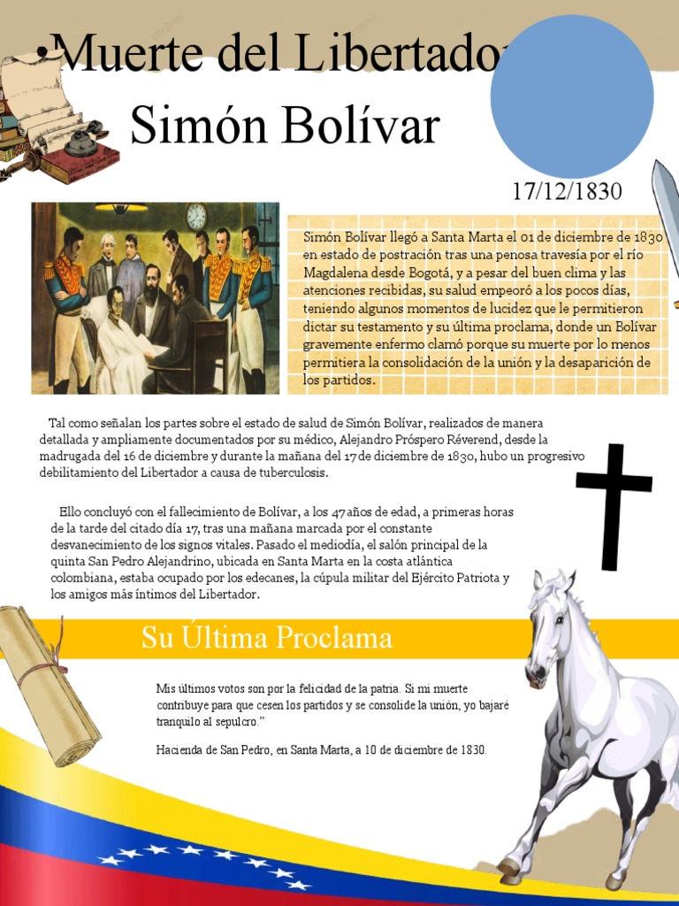 Muerte de Simon Bolivar | PDF