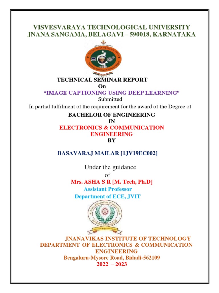 Technical Seminar Final | PDF | Deep Learning | Cognition