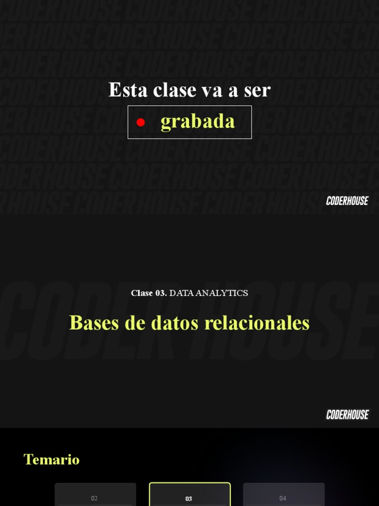 Clase 03 - Bases de Datos Relacionales | Descargar gratis PDF | Base de datos relacional | Bases ...