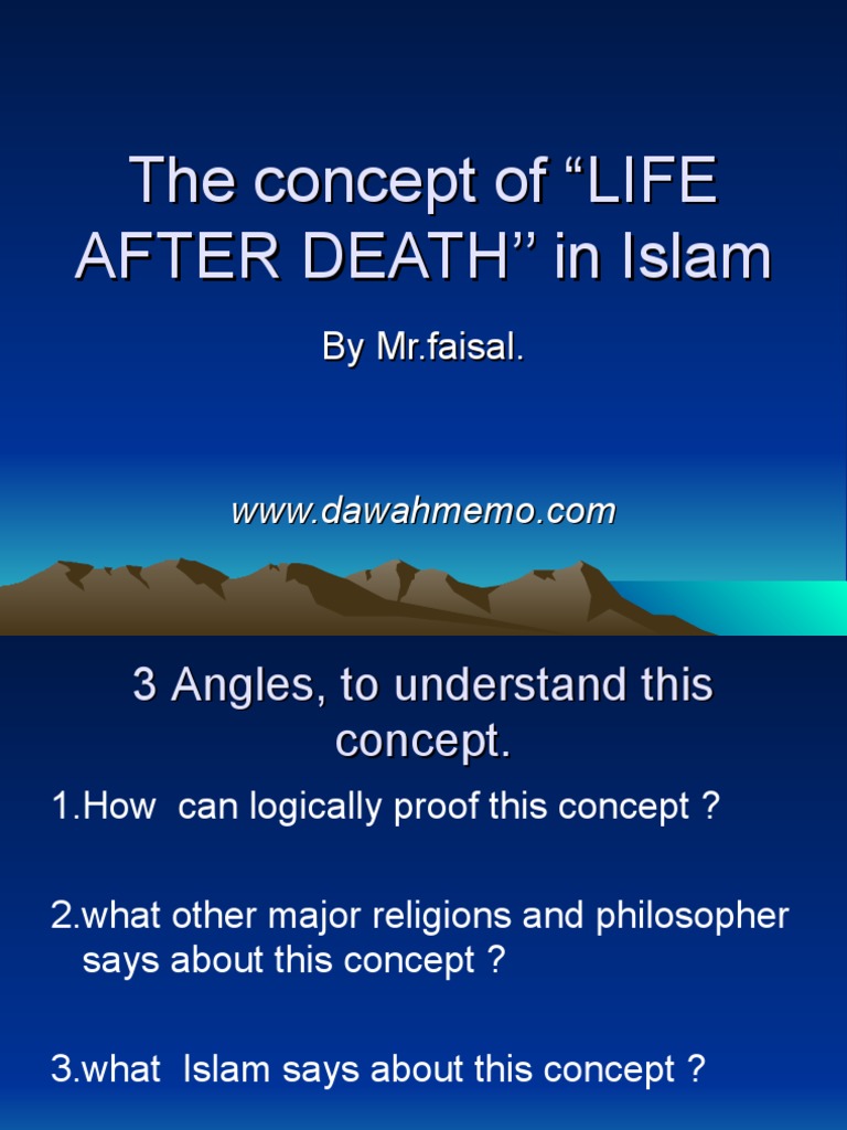 En The Concept Of Life After Death In Islam Pdf Reincarnation