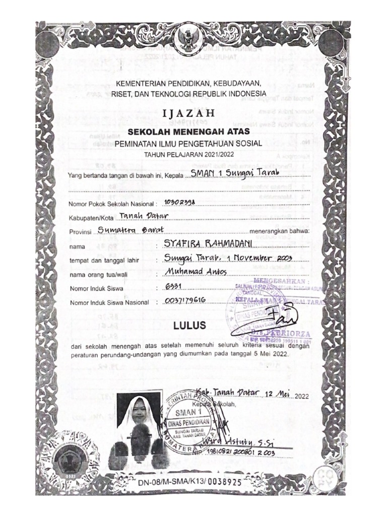Ijazah PDF | PDF