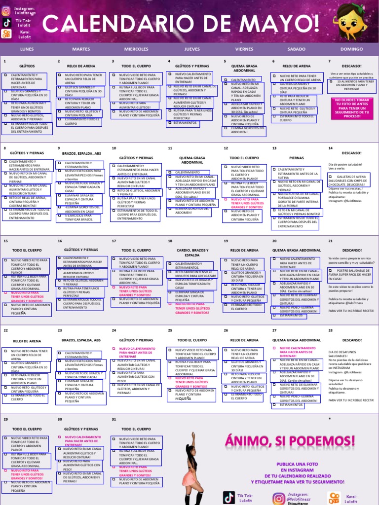 Calendario de Mayo | PDF | Abdomen