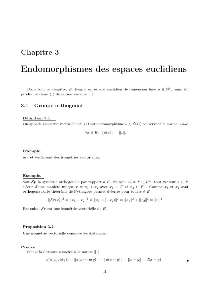 Chap 3-1 | PDF | Espace euclidien | Base (algèbre linéaire)
