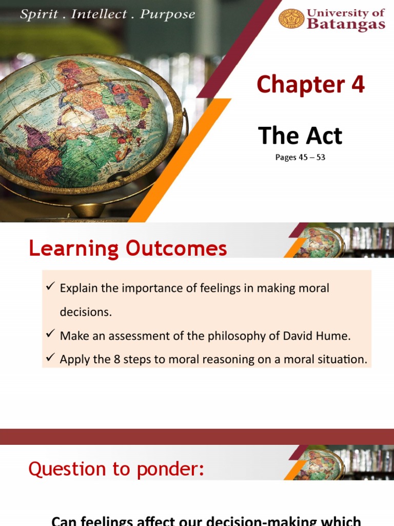 Chapter 4 - The Act | PDF | Reason | Morality