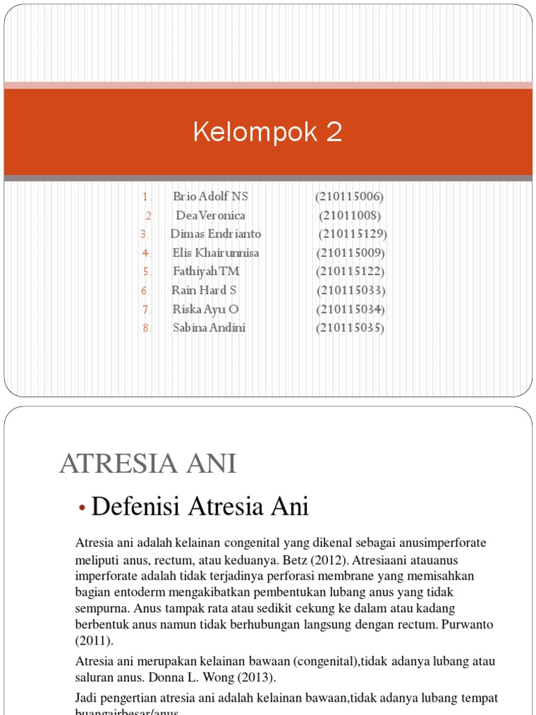 Atresia Ani | PDF