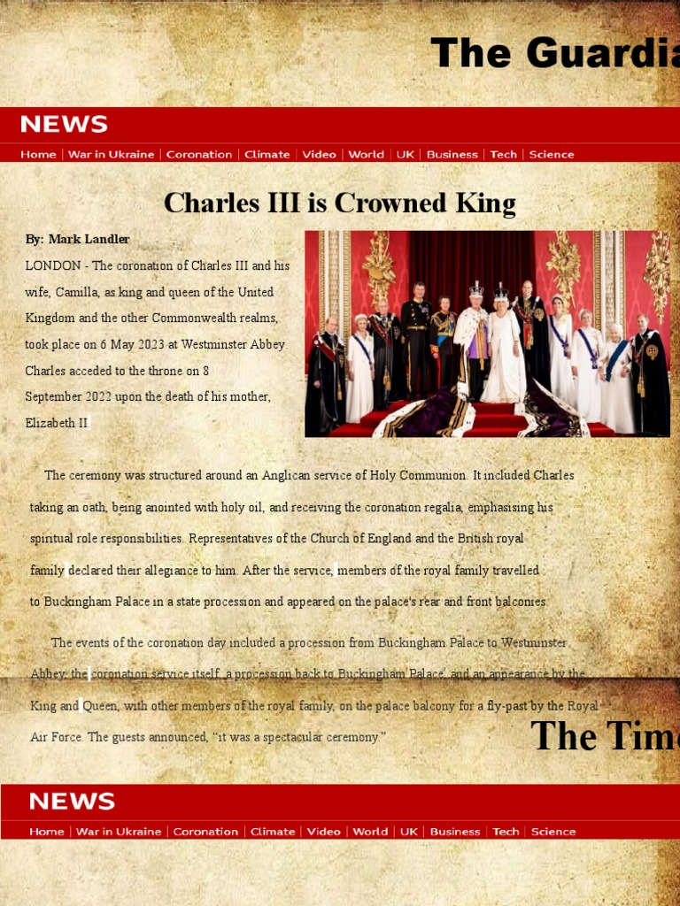 Newspaper Article - Activity | PDF | Government