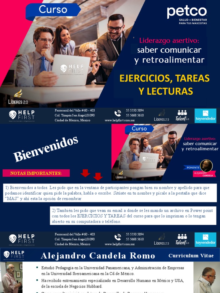 EJERCICIOS Liderazgo Asertivo Saber Comunicar y Retroalimentar PETCO | PDF | Liderazgo | Autoestima