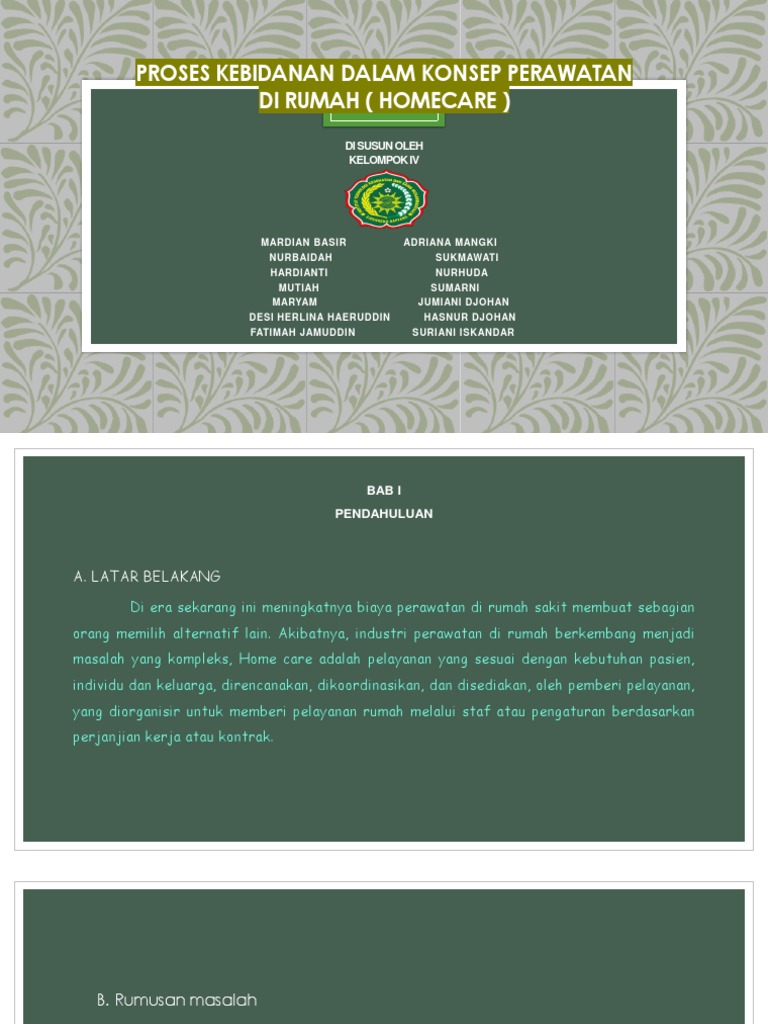 Proses Kebidanan Dalam Konsep Perawatan PDF | PDF