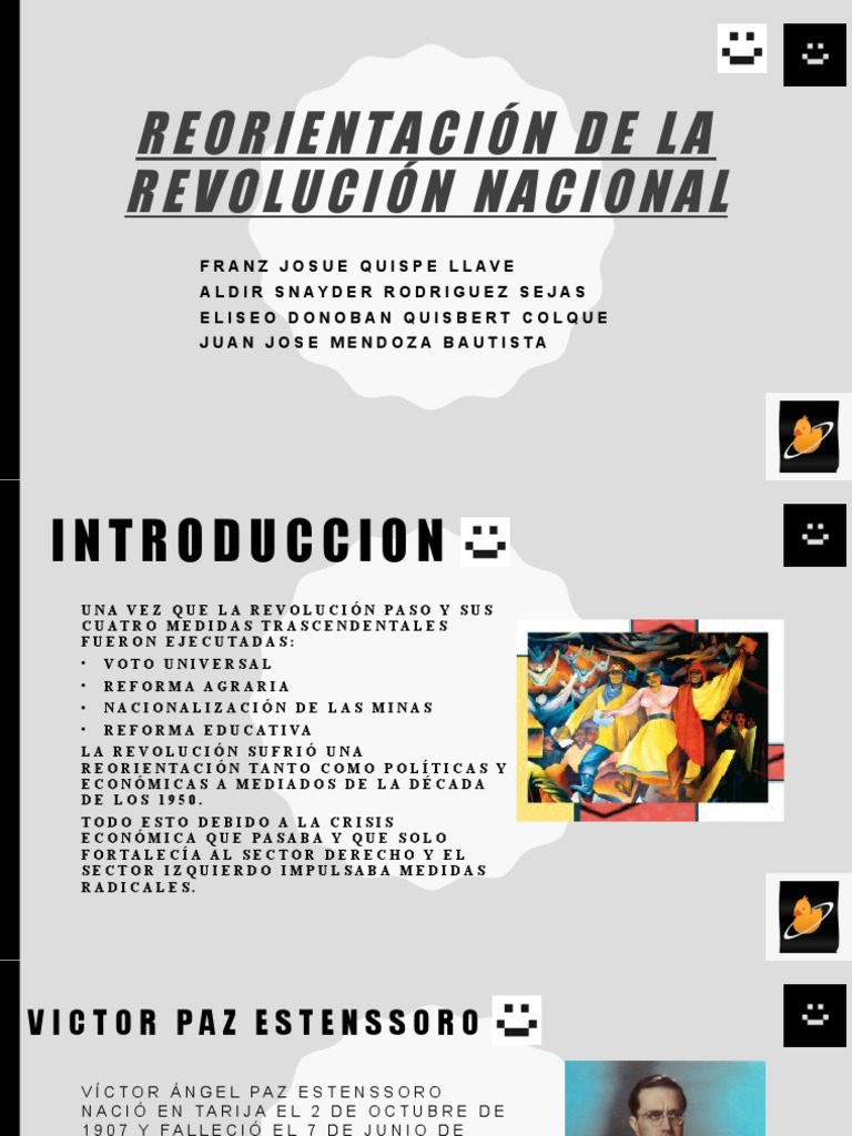 Reorientacion de la revolucion nacional (2).pptx | PDF | Economias