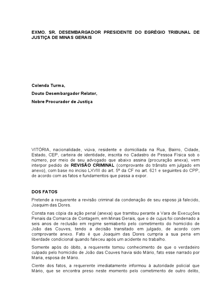 Temática Direito Penal - Seção 6 - REVISÃO CRIMINAL | PDF | Direito ... Temática Direito Penal - Seção 6 - REVISÃO CRIMINAL | PDF | Direito ...
