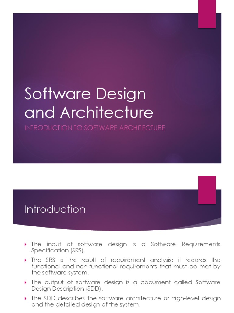 Introduction To Software Architecture PDF | PDF | Software Architecture ... Introduction To Software Architecture PDF | PDF | Software Architecture ...