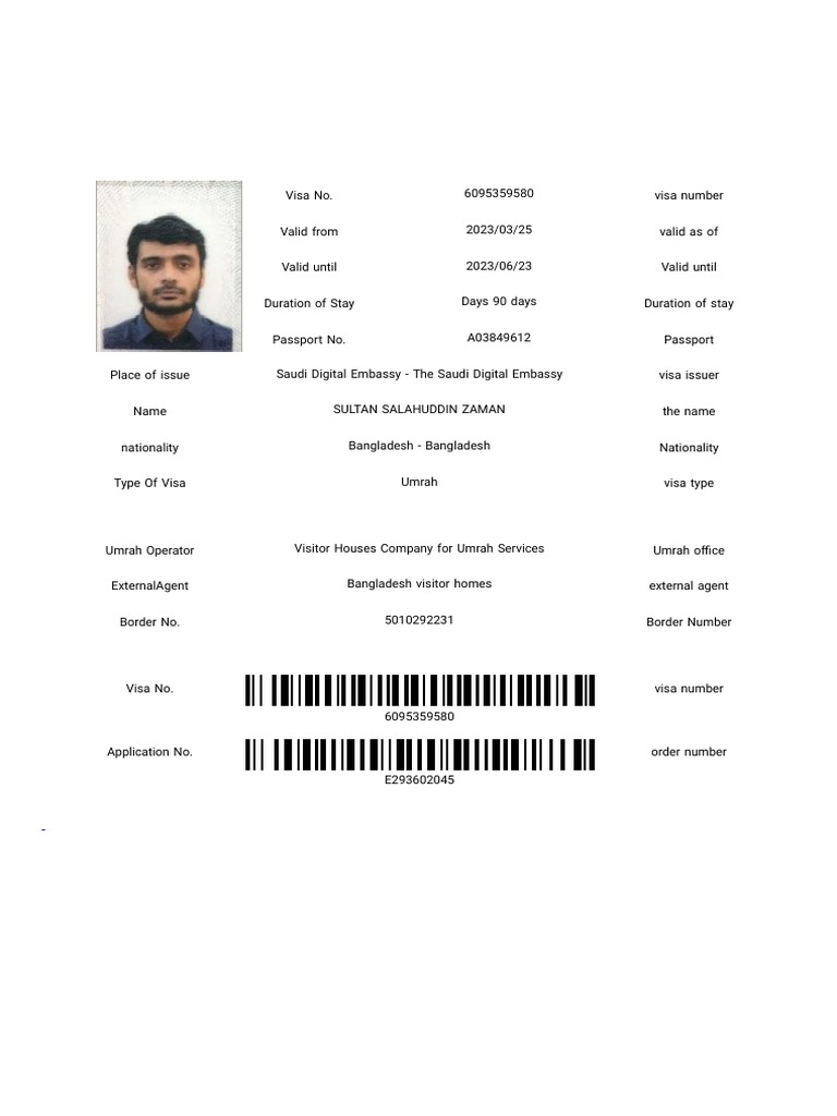 Visa Umrah Plabon PDF | PDF