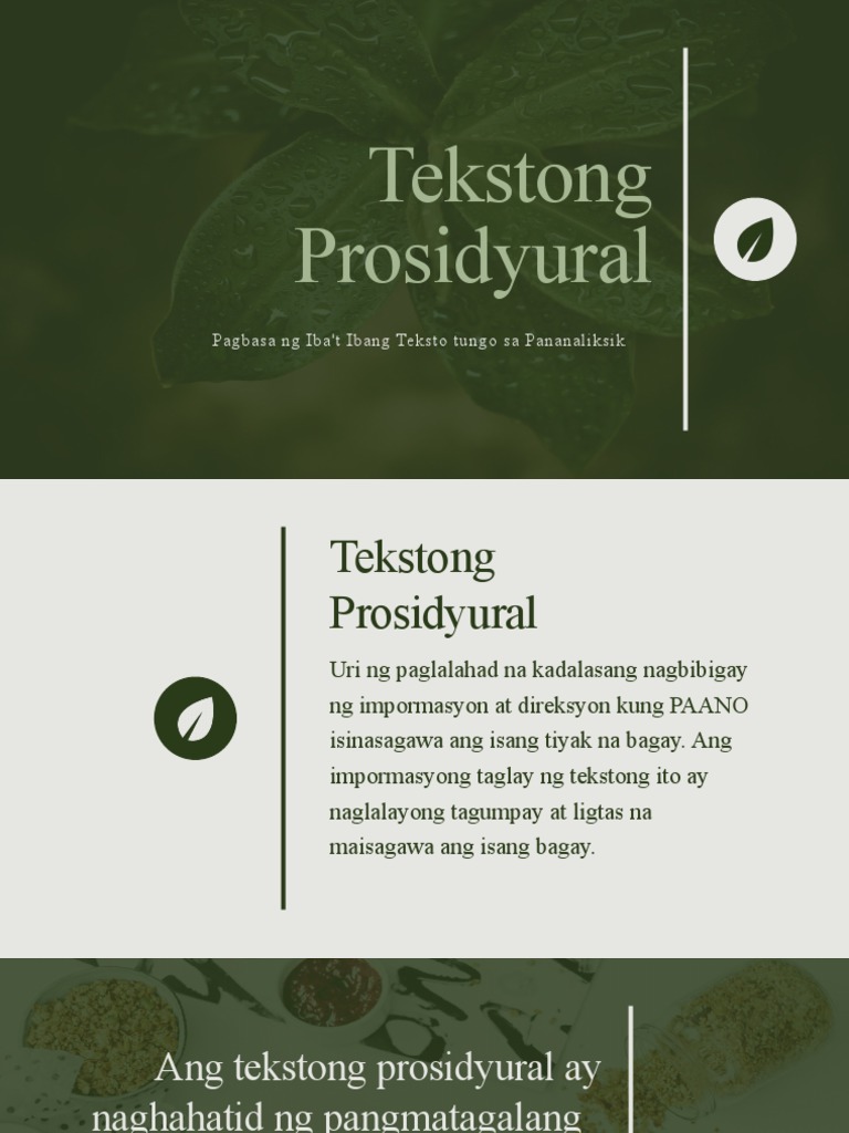 Tekstong Prosidyural | PDF