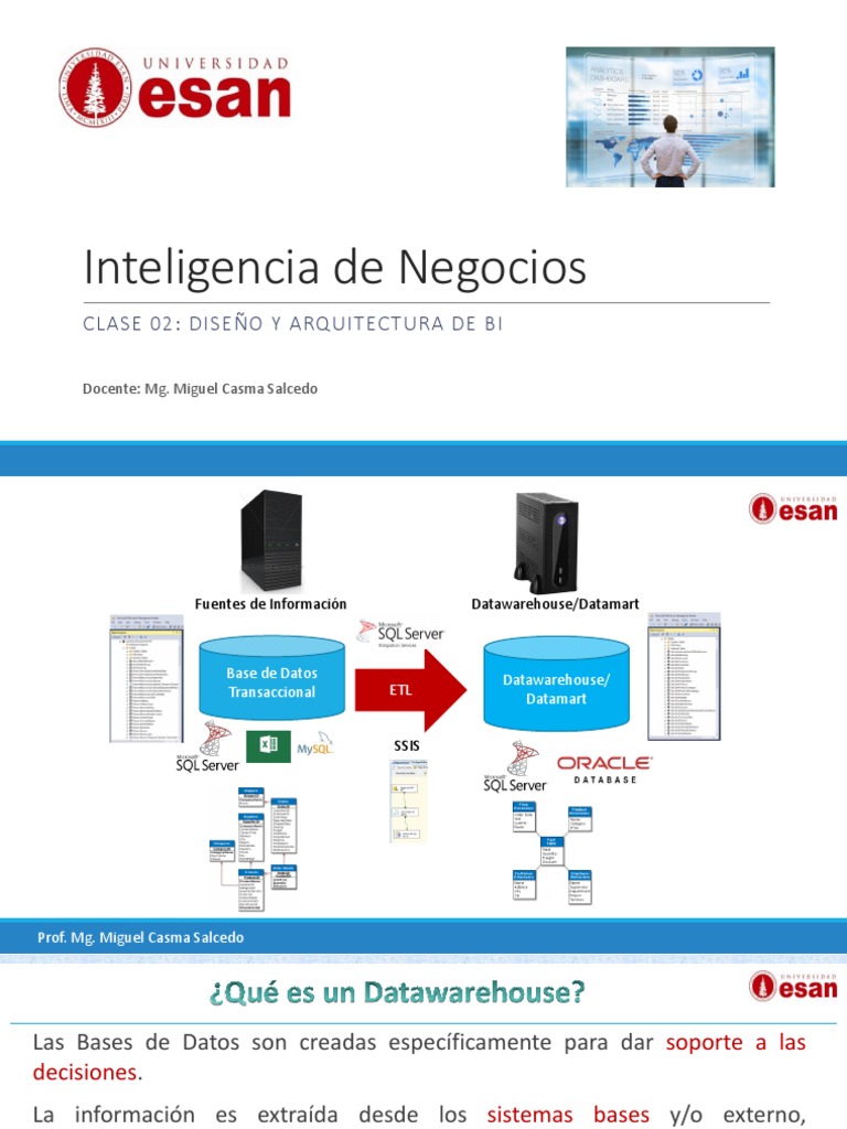 Clase 02 Diseño DWH y DM PDF | PDF | Almacén de datos | Business