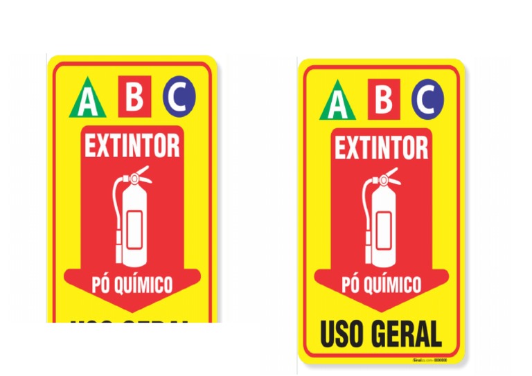 Extintor Placa Pqs | PDF